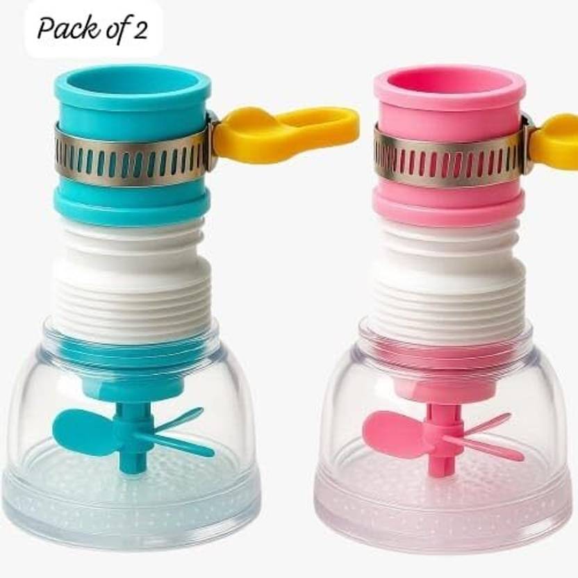 SILVERBEA Pack Of 2 Rotating Water Saving Shower Faucet Rotating Water ...