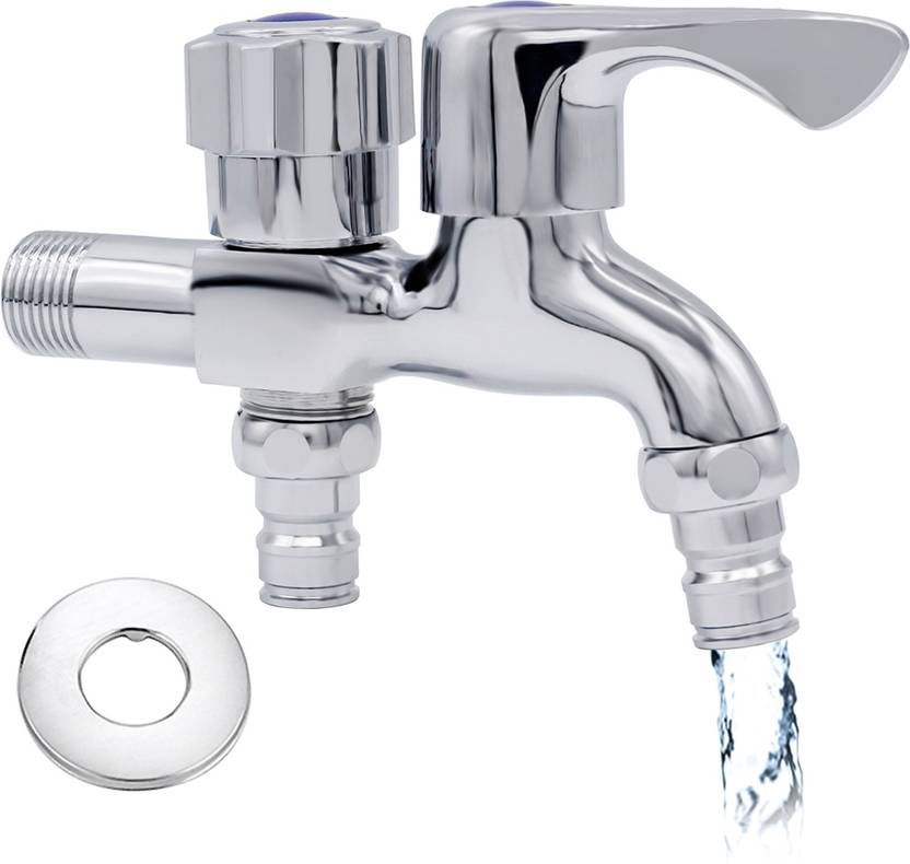 Zibuyu Dual Brass 2-in-1 Washing Machine Tap Two Way Outlet Kitchen ...