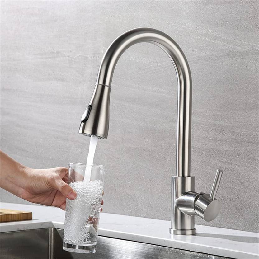 Fossa SUS 304 Stainless Steel Single Lever Faucet Hot & Cold Water ...