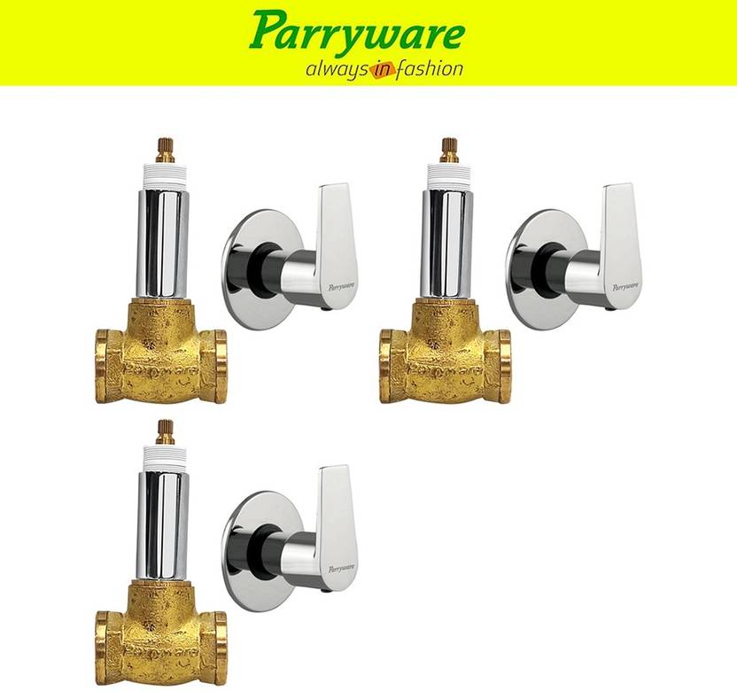 Parryware Concealed Stop Valve 15 mm Praseo Series set of 3 pic 044 ...