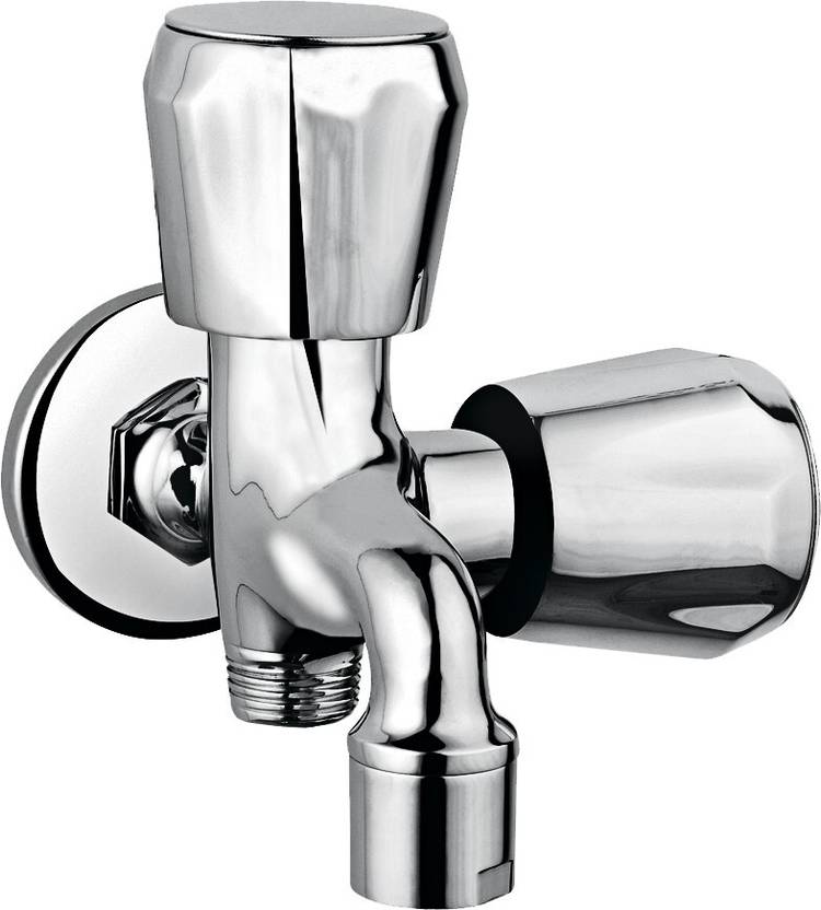 Hindware F200004CP 2 in 1 Washing Machine Bib Cock with Wall Flange ...