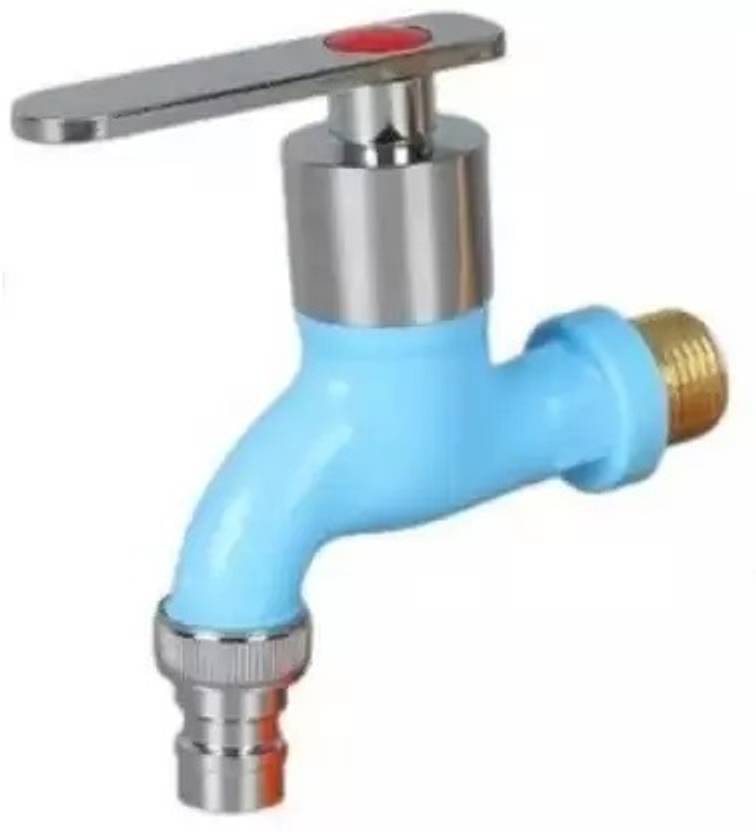 Kyari PVC Miami Nozzle Bib Cock Tap - Blue For Washing Machine ...