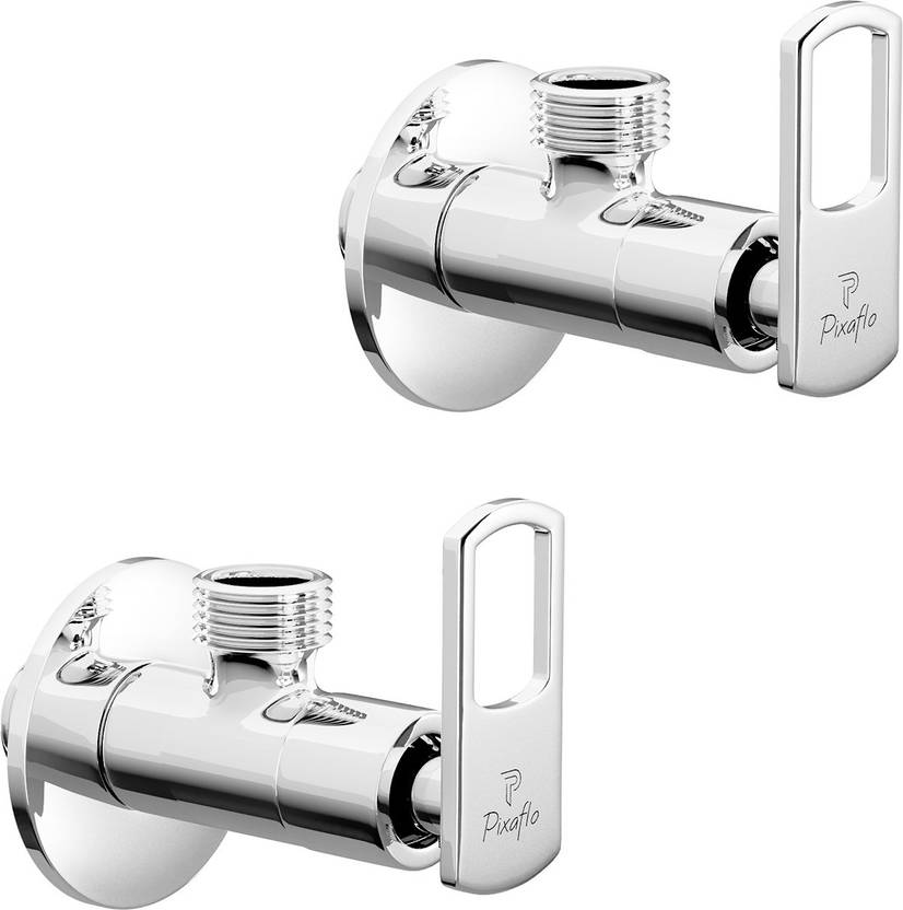 PIXAFLO Cassia Angle Cock Angle Valve with Wall Flange (Pack of 2 ...