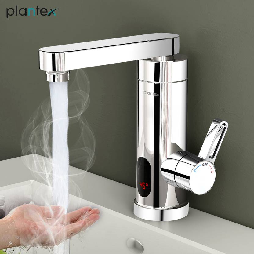 Plantex Electric Tankless Water Heater for Basin Tap with LED ...