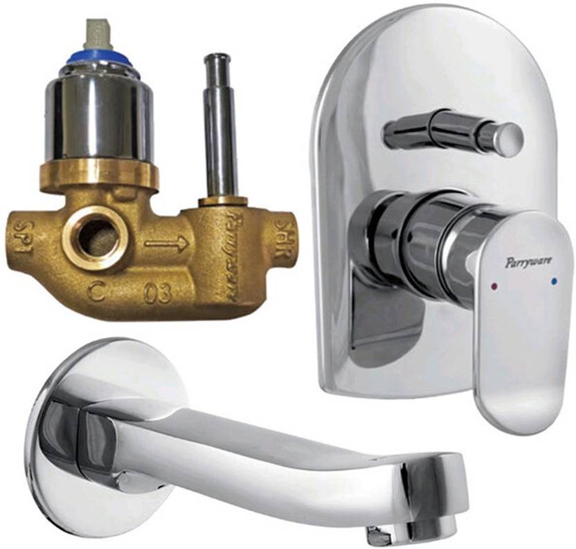 Parryware Alpha Concealed diverter Body With upper Trim with Plain wall ...