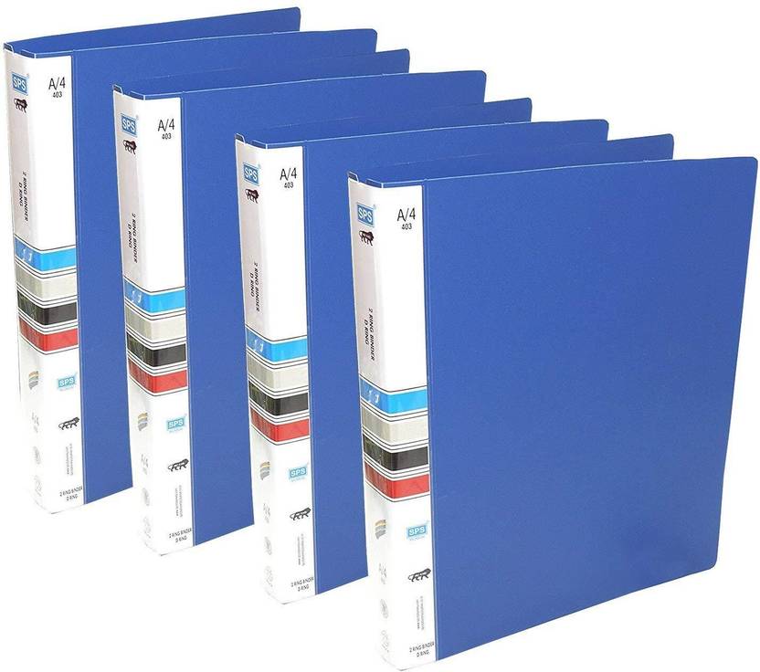 Flipkart.com | entreprix Plastic 2D Ring Binder File, A4 (Blue Ring ...