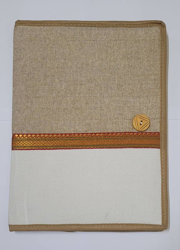 Flipkart.com | madisclub JUTE CLOTH FILE FOLDER - FILE FOLDER