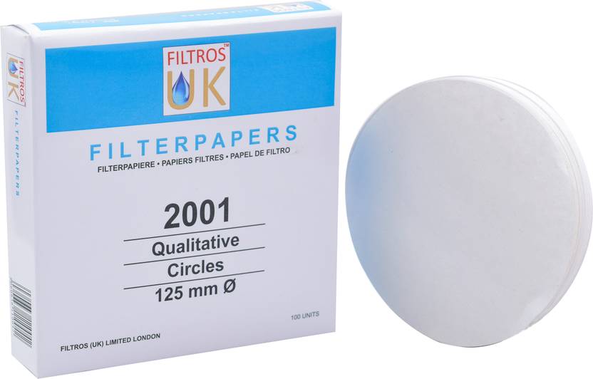 Filtros Qualitative Filter Papers Grade -2001, 125 mm dia,Box of 100 ...