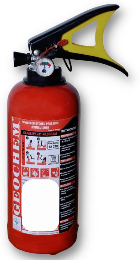 GEOCHEM ABC Powder Type 1 Kg Fire Extinguisher Fire Extinguisher Mount ...
