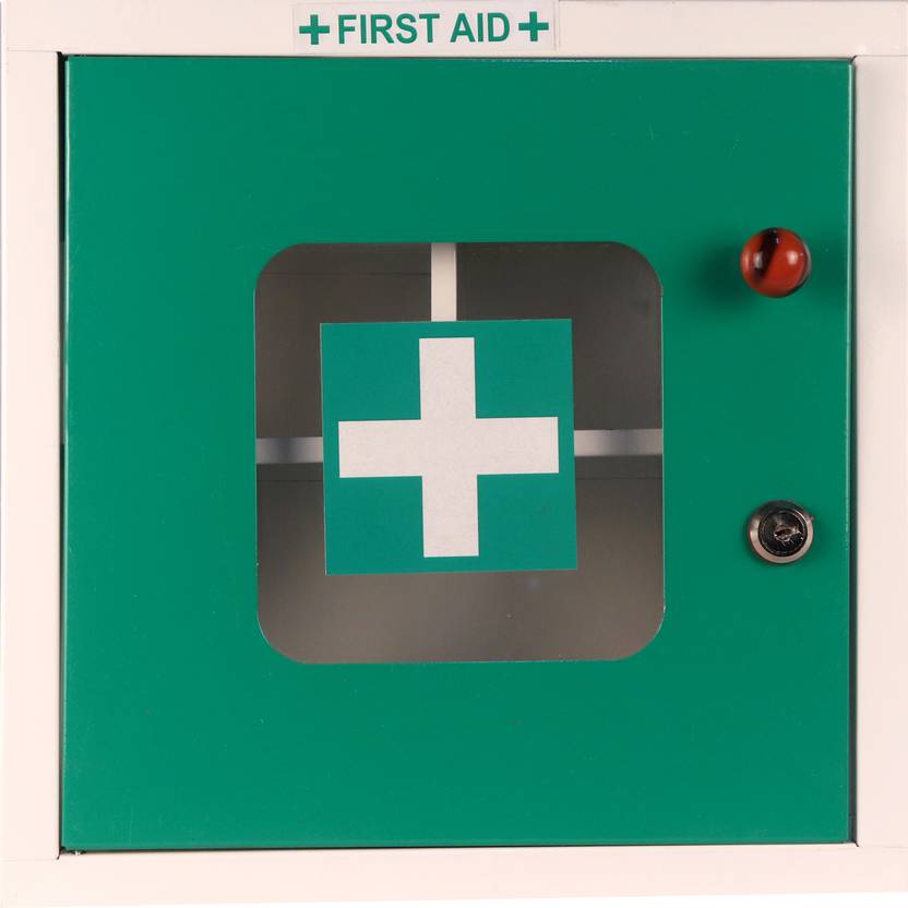 Hustle Grind HG First Aid Box Extra Big (Green) | Wall-mountable Metal ...