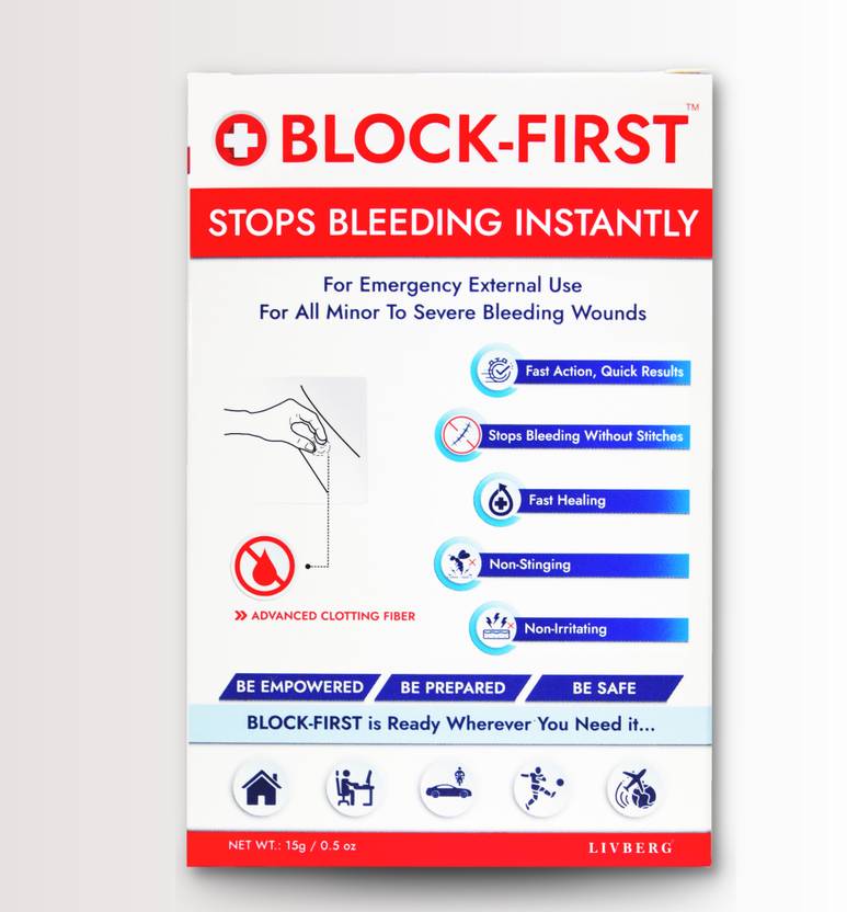 BLOCK-FIRST Stops Bleeding Instantly for All First Aid Kit Price in ...