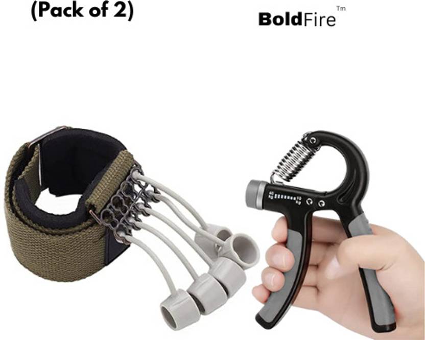 BoldFire Combo Finger Exerciser&Hand Grip Exerciser for Muscle Buildind ...