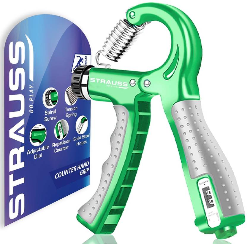 Strauss Adjustable Hand Grip Strengthener With Counter | Hand Gripper ...