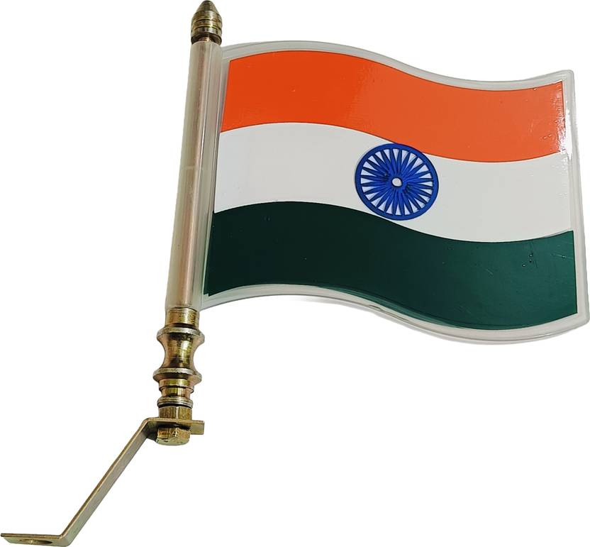 flagcar indian car bonnet flag Rectangle Car Window Flag Price in India ...