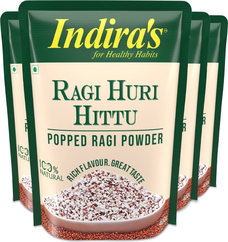 Indira Ragi Huri Hittu 400g Pack of 4 Price in India - Buy Indira Ragi Huri Hittu 400g Pack of 4 ...