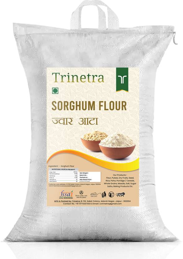 Trinetra Jowar Atta (Sorghum Flour)- 10Kg Pack Price in India - Buy ...