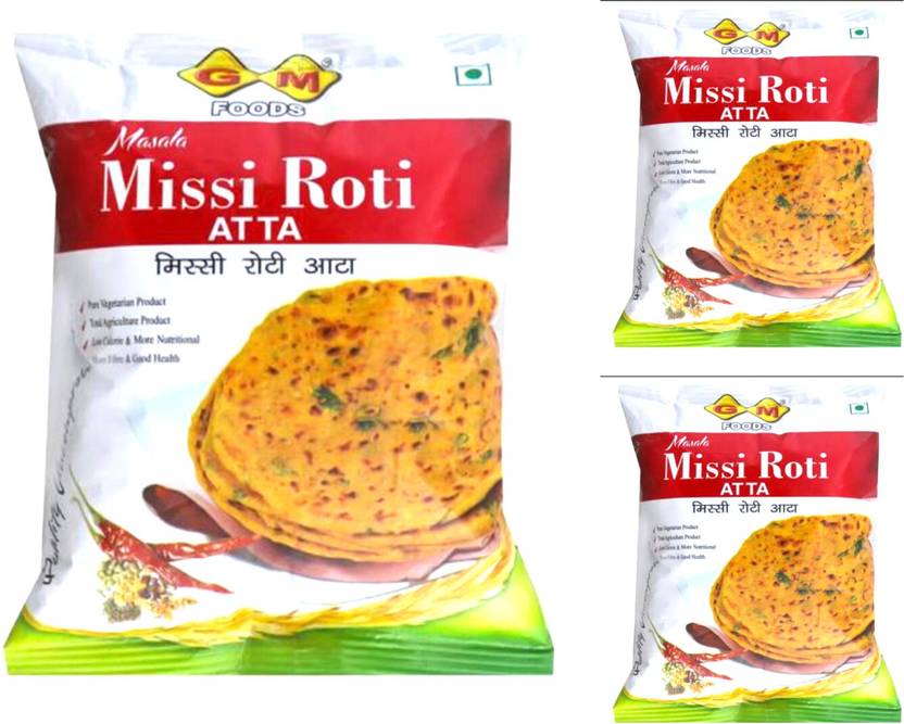 GM FOODS Masala Missi Roti Atta Pack Of 3 Price in India - Buy GM FOODS ...