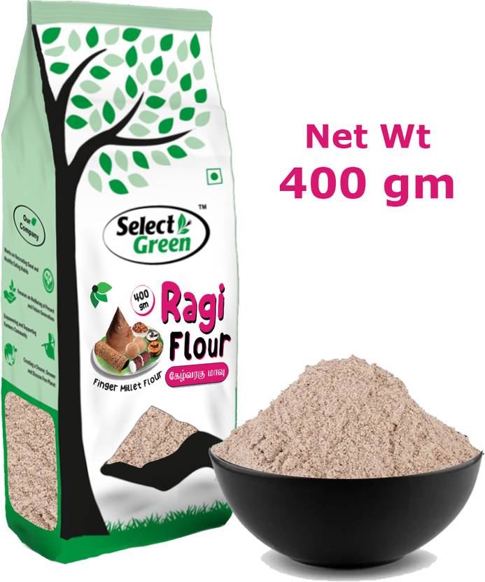 Select Green - Ragi Flour - 400g - Finger Millet Powder - Ragi Atta ...