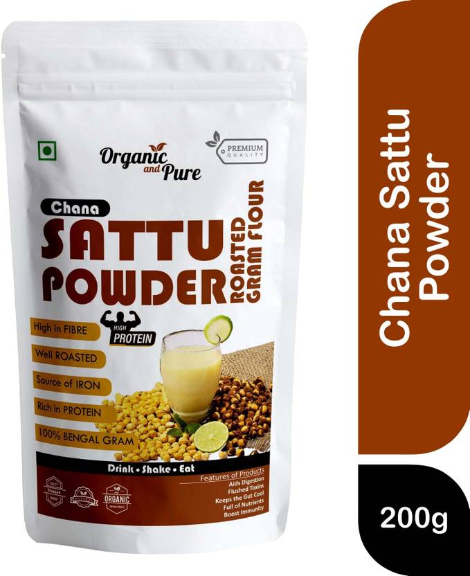 Organic and Pure Chana Sattu Powder Chana Ka Sattu Roasted Channa ...