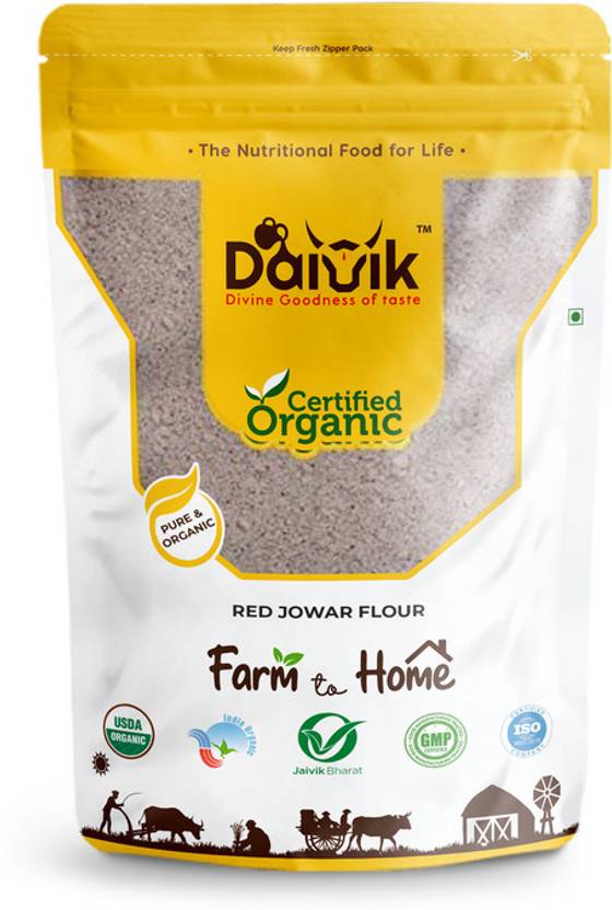 DAIVIK ORGANIC RED JOWAR ATTA/SOREGHUM/CHOLA MAAVU-1Kg Price in India ...