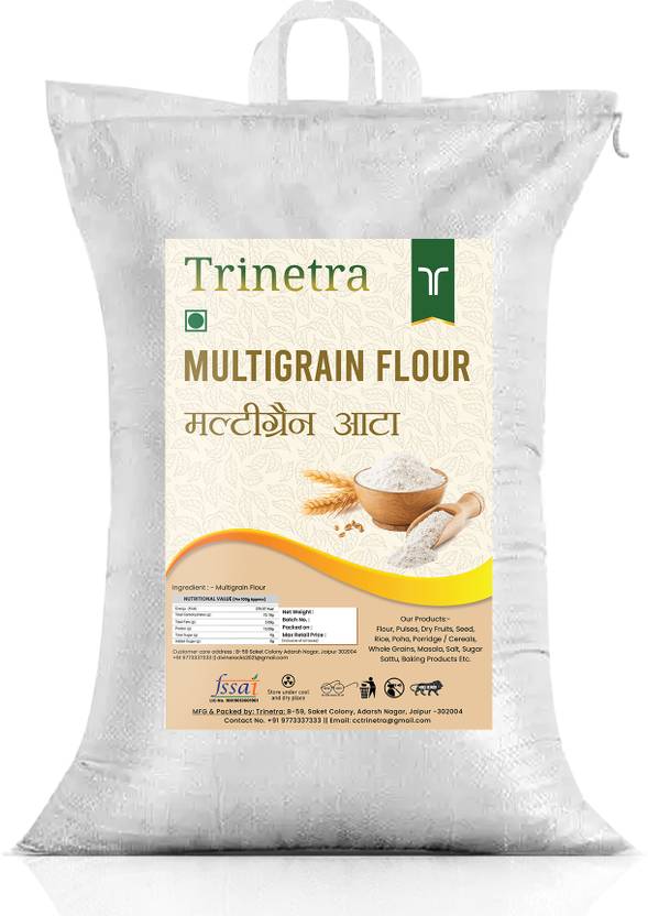 Trinetra Multigrain Atta (Multigrain Flour)- 10Kg Pack Price in India ...