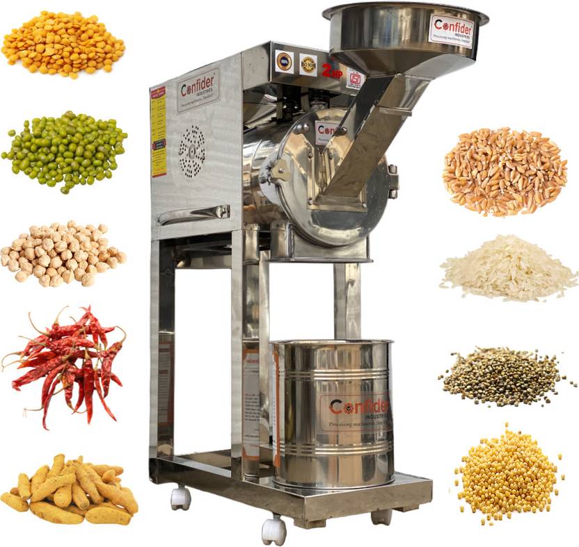 Confider 2 HP 2 in 1 Pulverizer | 2HP Atta Chakki Price | Stainless ...