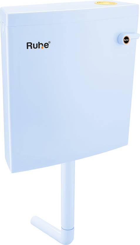 RUHE PVC Flushing Slimline Wall Hung Blue Water Cistern with 8½ Ltr ...