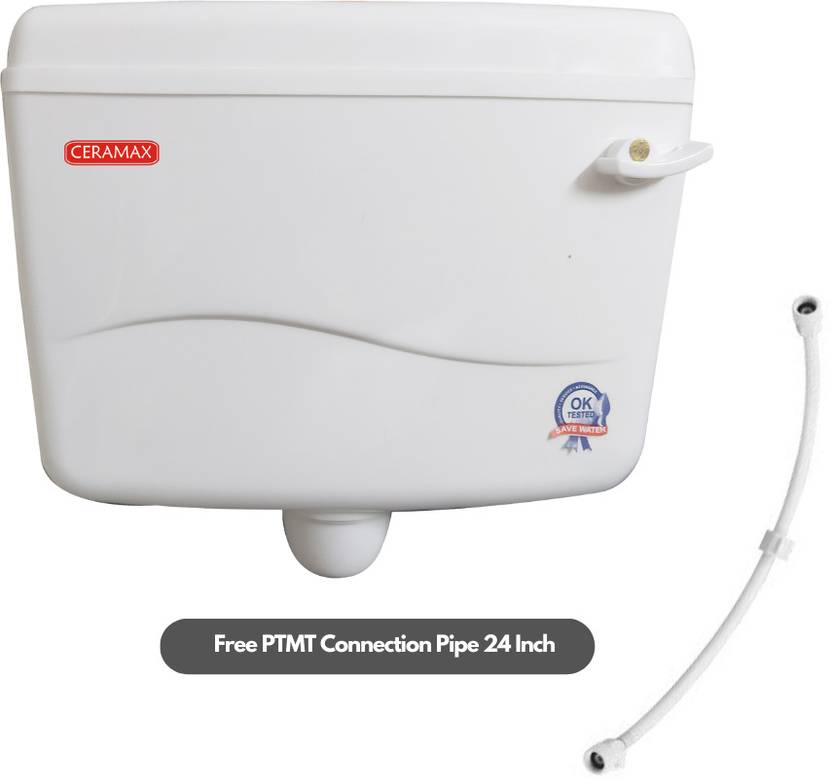 CERAMAX Flushing Cistern with 2 year warranty free ptmt connection Pipe ...