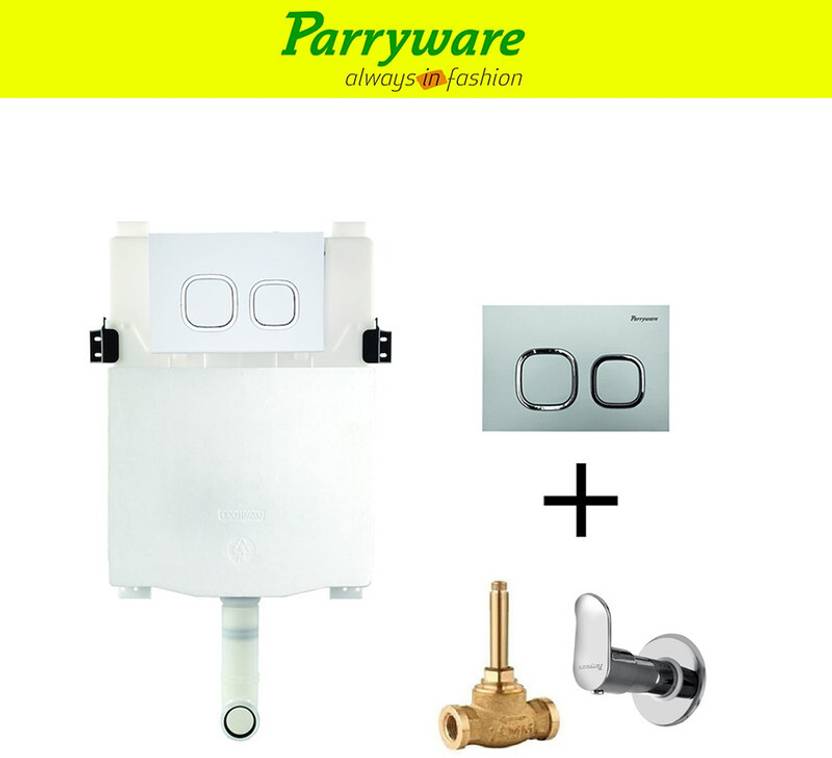Parryware Linea Concealed Cistern with concealed body alpha upper part ...