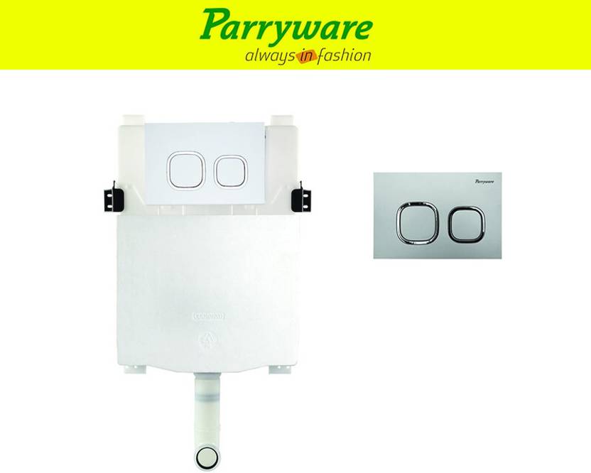 Parryware Linea Concealed Cistern with upper part 185 Dual Flush Tank ...