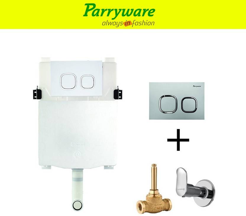 Parryware Linea Concealed Cistern with concealed body alpha upper part ...