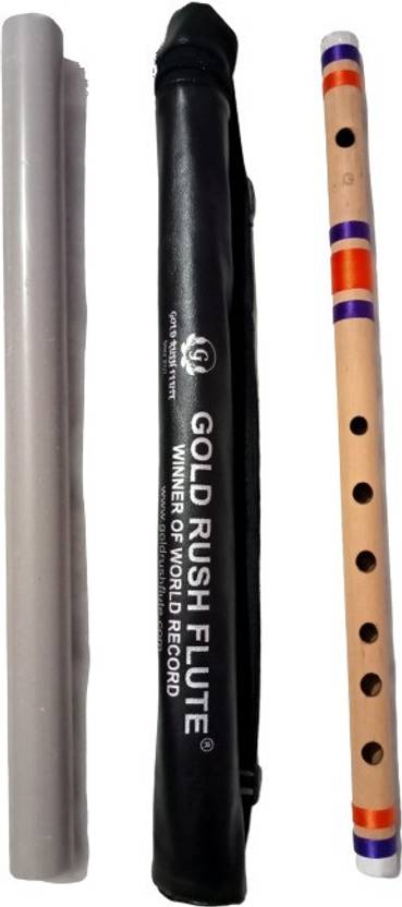 Gold Rush G Tune Scale Medium SIX HOLE Beginners, Flute (Bansuri) 17 ...