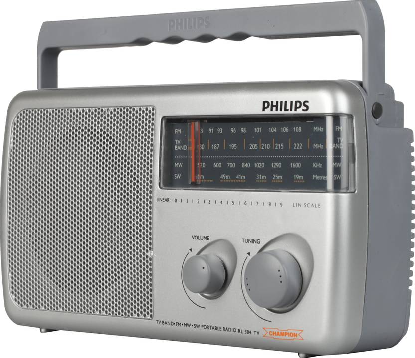 Philips Radio RL384TV/N with MW/FM/SW/TV Bands, 500mW RMS Sound output ...