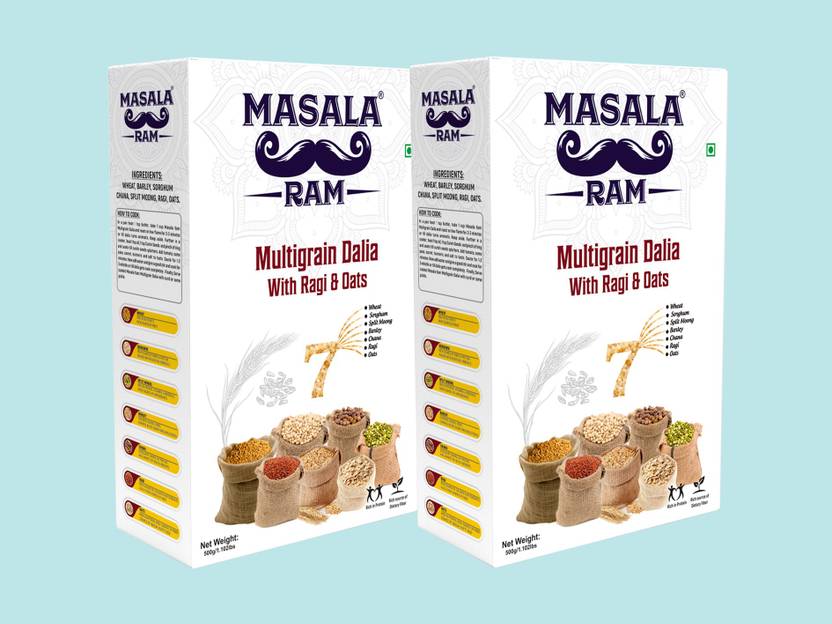 Masala Ram Multigrain Daliya (With Ragi & Oats), Goodness Of 7 Grains ...