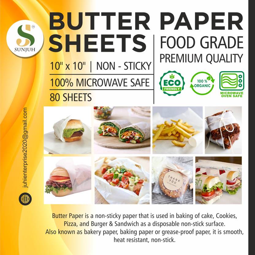 Sunjuh Butter Paper Sheets Parchment Paper Price in India - Buy Sunjuh ...
