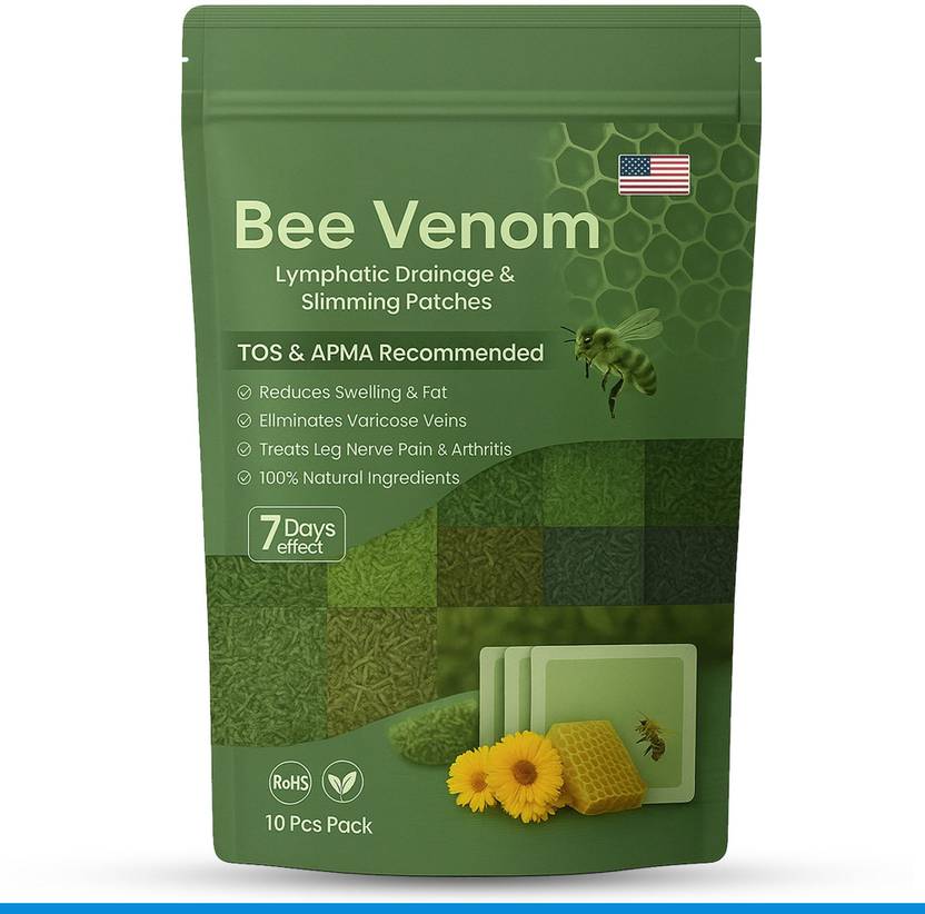 GLAMMIA bee venom green foot patches for pain relief - Price in India ...