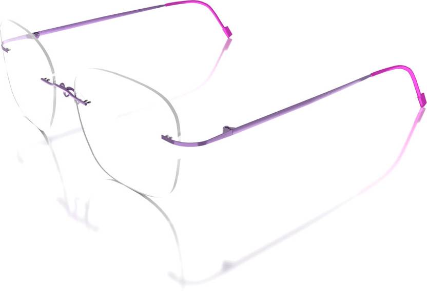 SAM AND MARSHALL Rimless Square Frame Price in India - Buy SAM AND ...