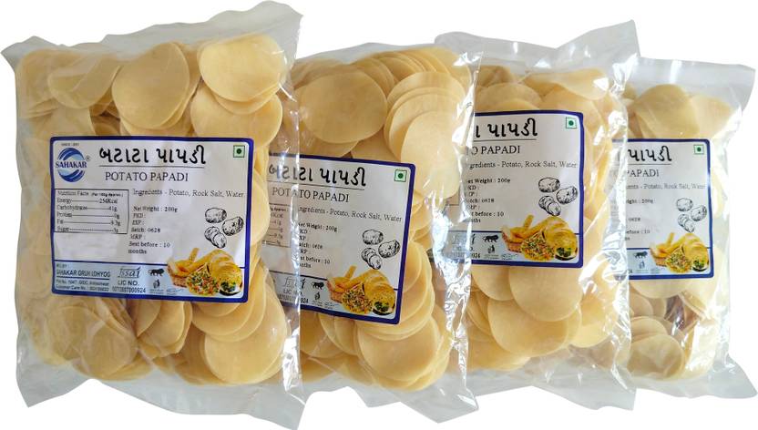 SAHAKAR Ready to Fry Potato Chips(Wafer),Potato papadi Fryums 800 g ...