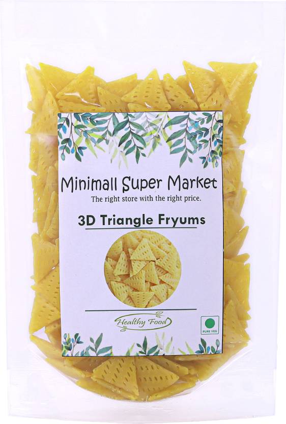 MINIMALL SUPER MARKET 3D Yelllow Triangle Fryums/Ready to Fry Samosa ...