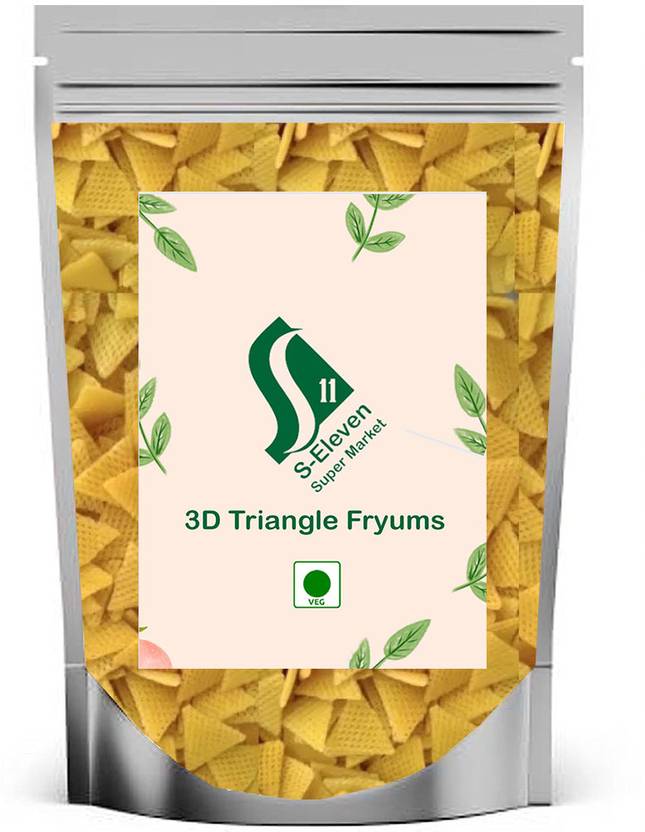 S Eleven Super Market Ready to Fry 3d Yellow Triangle Fryums/Crunchy ...