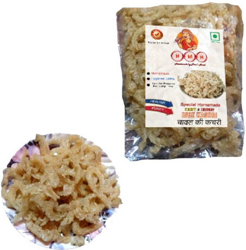 HmH Ready To Fry Crispy Rice Kachri - 400gm | Homemade Raw Rice Fryums ...