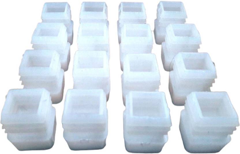 EDUCLEAR SOLUTIONS Square Feet Bush End Tip for Metal/Steel Table Leg ...