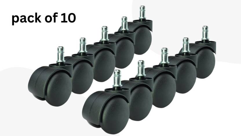 Vistro Universal Fit Office Chair Replacement Wheels (Set of 10 ...