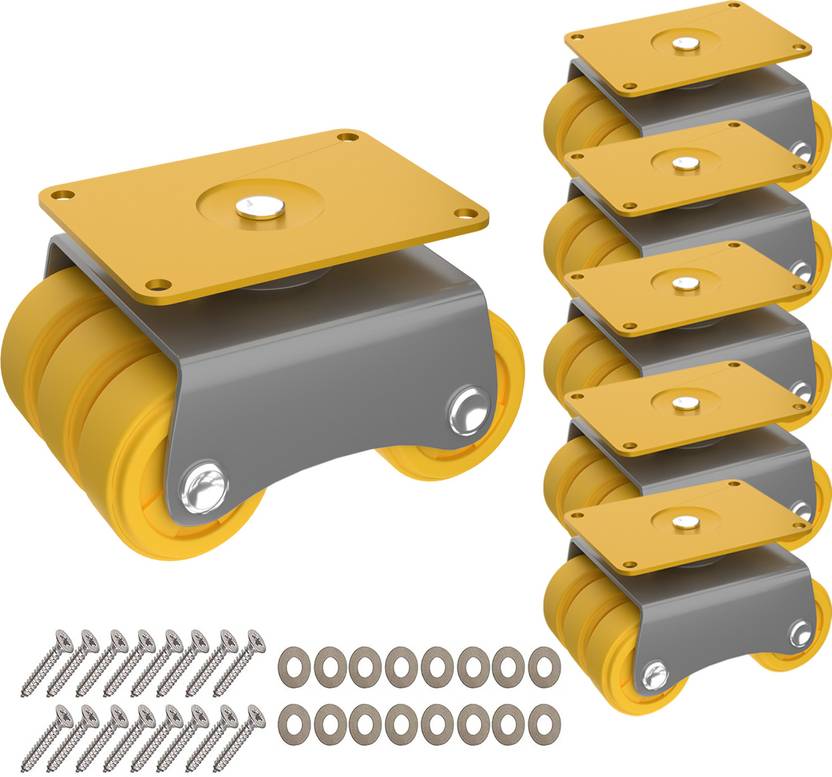 Zarooni Revolving Castor Wheels Heavy Duty Furniture Pads Office bed ...