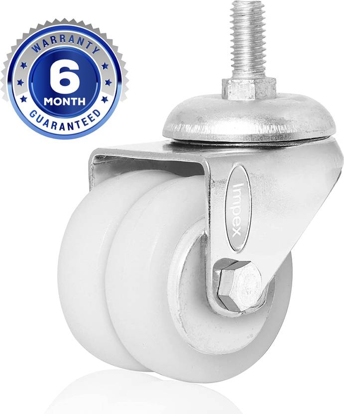 IMPEX Double Wheel Castor Screw Type/Thread Type Wheel 50 mm for Office ...