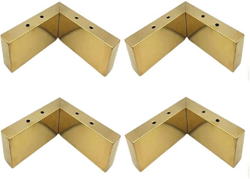 THE HARDWARE OCEAN Heavy Stainless Steel Sofa Legs (GOLD) L Shape - Leg ...