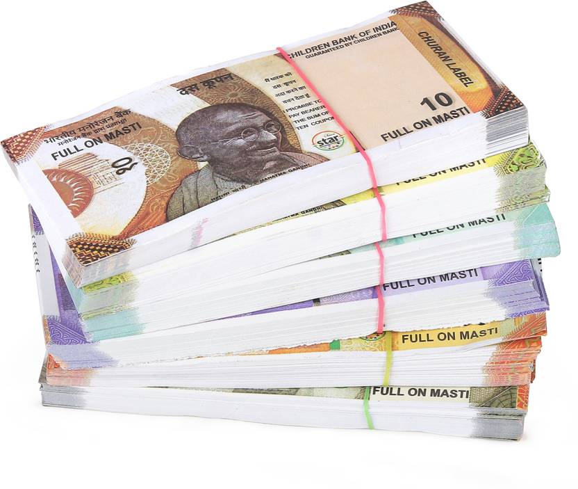 Velinor Assorted 100 10rs Indian Currency Toy Notes for Kids ...