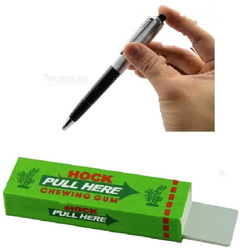 ZODZE Electric Shock Pen and Chewing Gum Shocking Gags Fun Combo, Prank ...