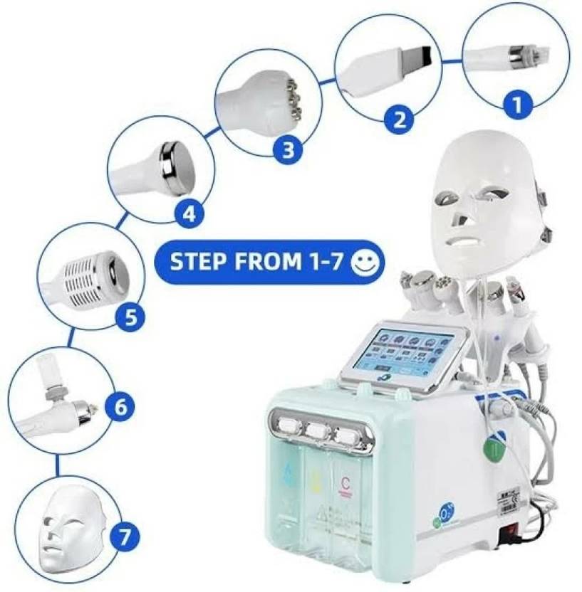 HBTX Hydra Facial Machine 7 in 1 Portable Galvanic Facial Machine Price in India - Buy HBTX ...