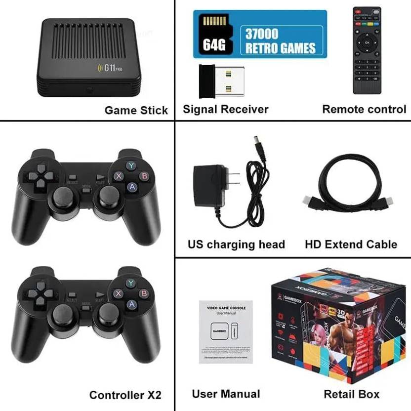 PSS Video Games for Kids,TV Video Games Console, Built-in 5000 Classic ...